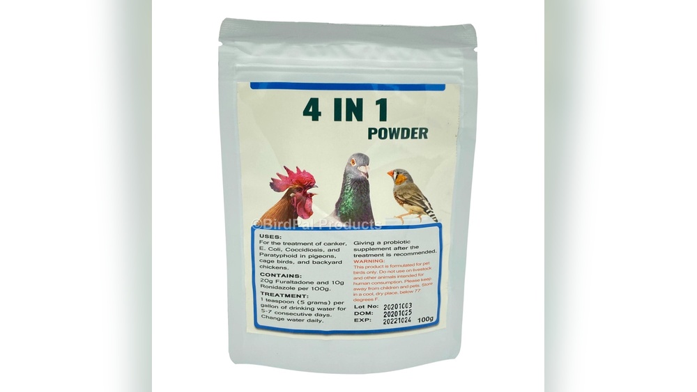 4 In 1 Powder For Birds - Smart Pets Lover
